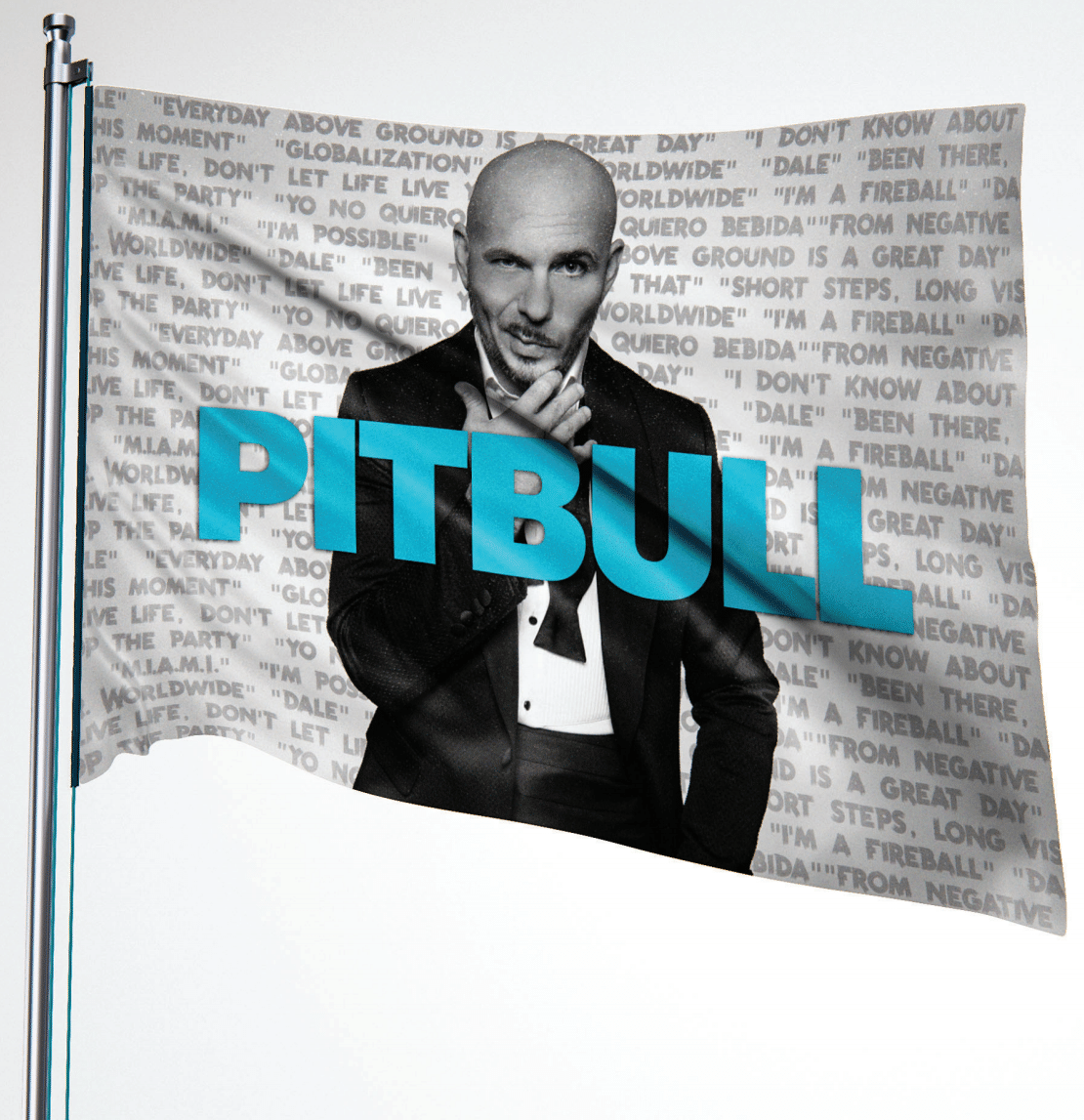 PITBULL FLAG – Timeless Miami